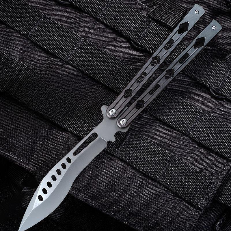 9 Curved Blade Balisong Trainer Knife - balisongs.uk