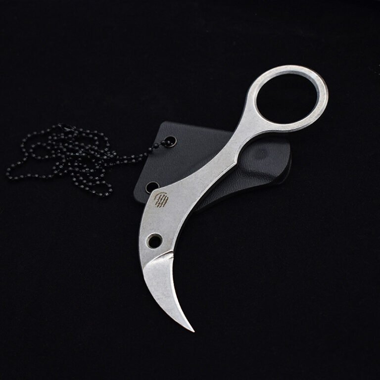 neck knife chain | Compact Fixed Blade Neck Knife for Everyday Carry ...
